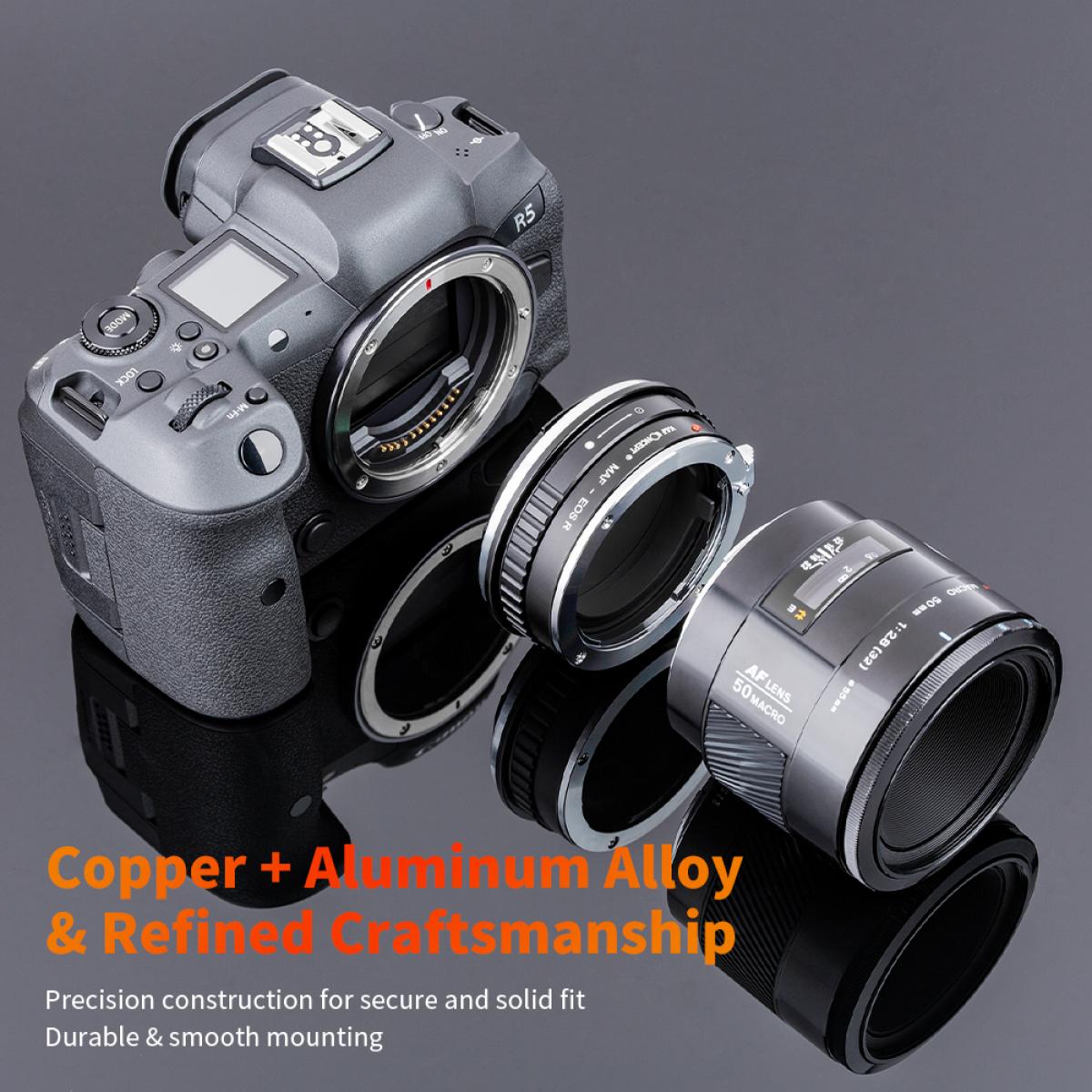 Minolta MA AF Mount Lens to Canon EOS R Camera Body Lens Mount Adapter ...