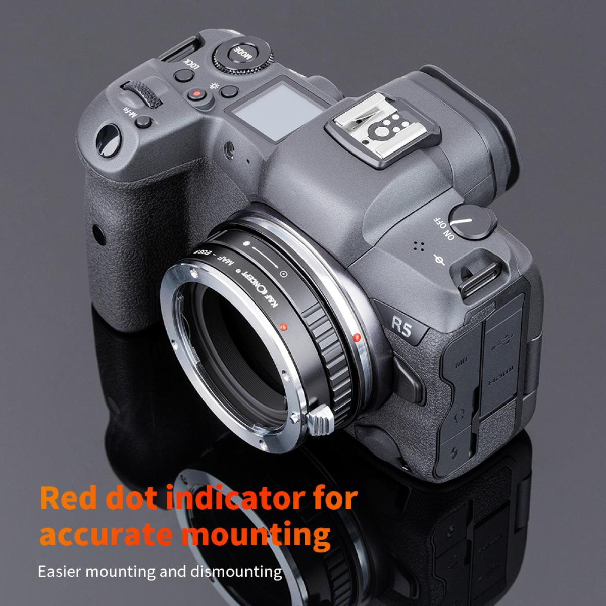 Minolta MA AF Mount Lens to Canon EOS R Camera Body Lens Mount Adapter ...