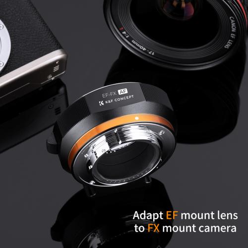 K&F Concept Auto Focus เลนส์อะแดปเตอร์แหวน EF/EF-S ถึง FX อิเล็กทรอนิกส์เลนส์อะแดปเตอร์สำหรับ ...