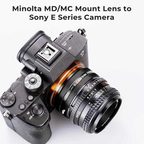 เลนส์ซีรีย์ Minolta (SR / MD / MC) เรื่องของกล้อง Sony E Series, เรื่อง ...