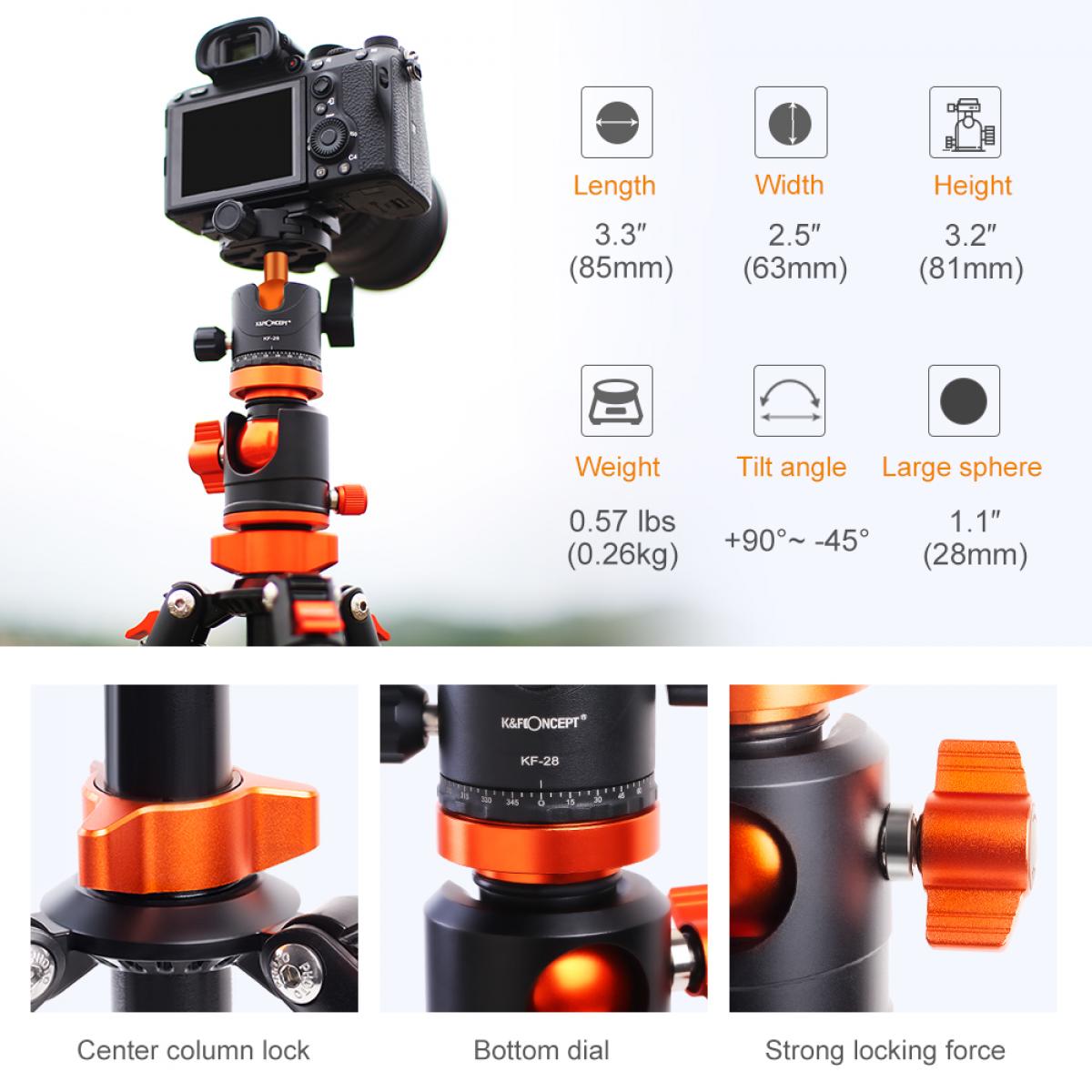 72" Camera Tripod Best DSLR Tripod Stand for Travel