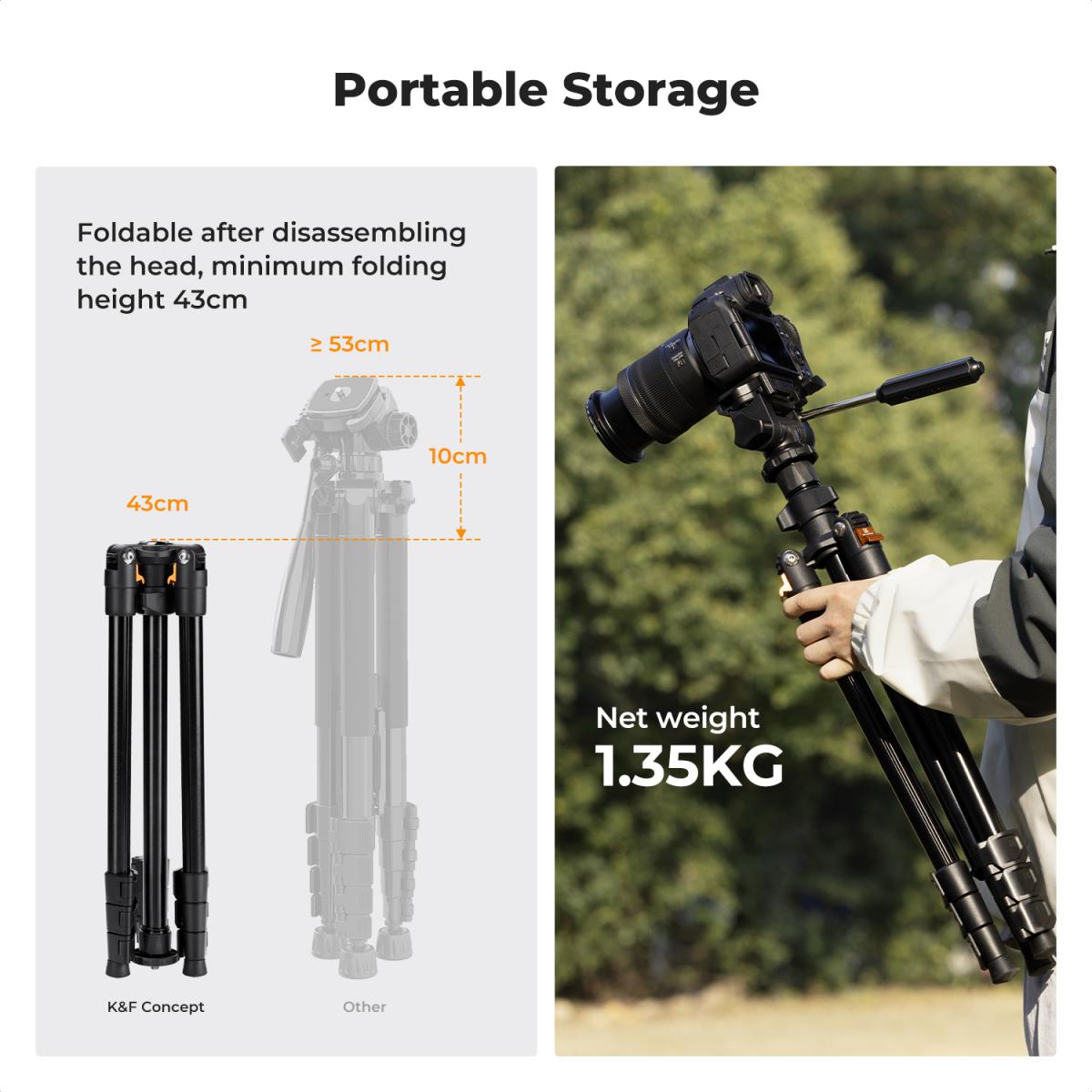 Flexible Tripod For Mobile Phone, 77"/1.96M | Kentfaith - KENTFAITH