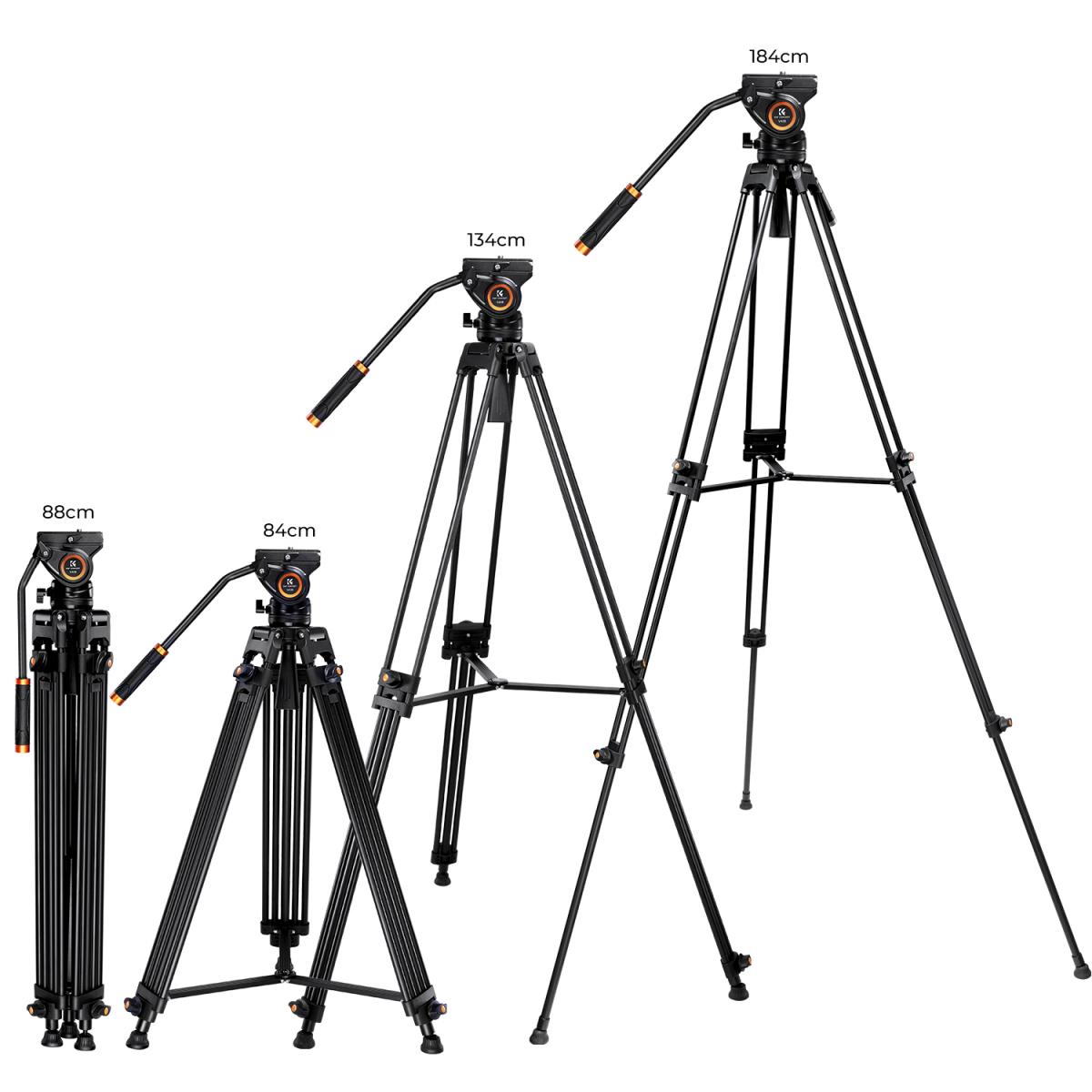 Heavy Duty Tripod Video Camera Tripod 72 Inch - K&F Concept