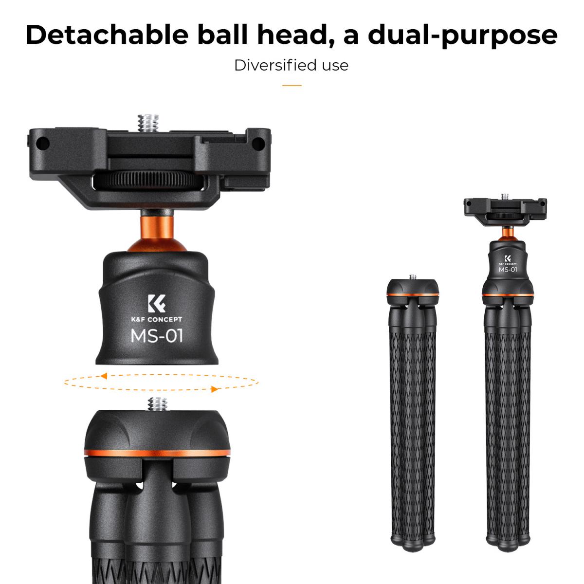 Camera Tripod Phone Tripod With Bluetooth Remote Control - K&F Concept