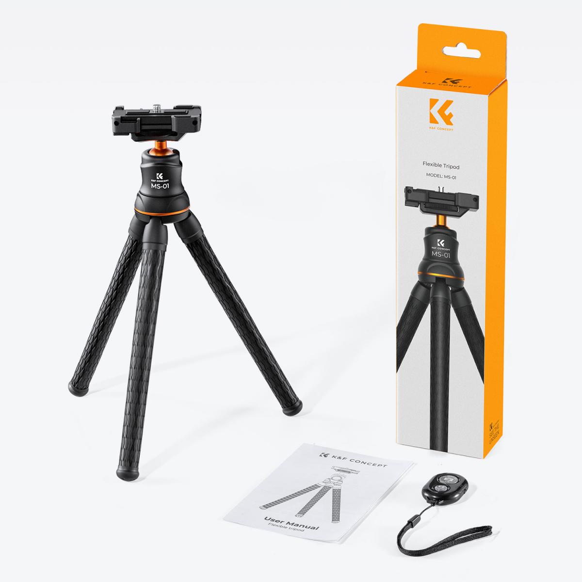 Flexi Phone Tripod With Bluetooth Remote Control - KENTFAITH