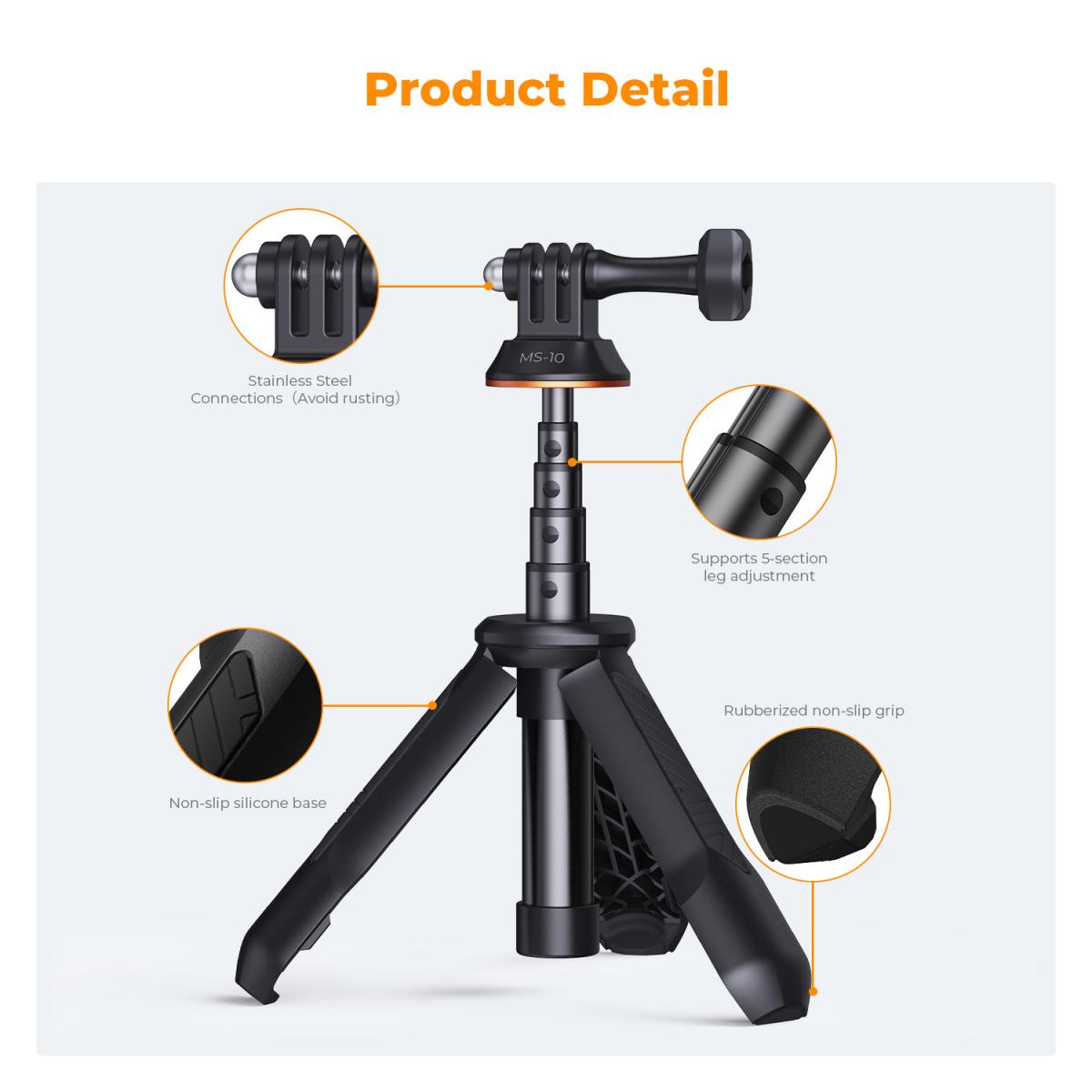 Dji Osmo Action Camera Selfie Stick Ms03 13''/33Cm - KENTFAITH