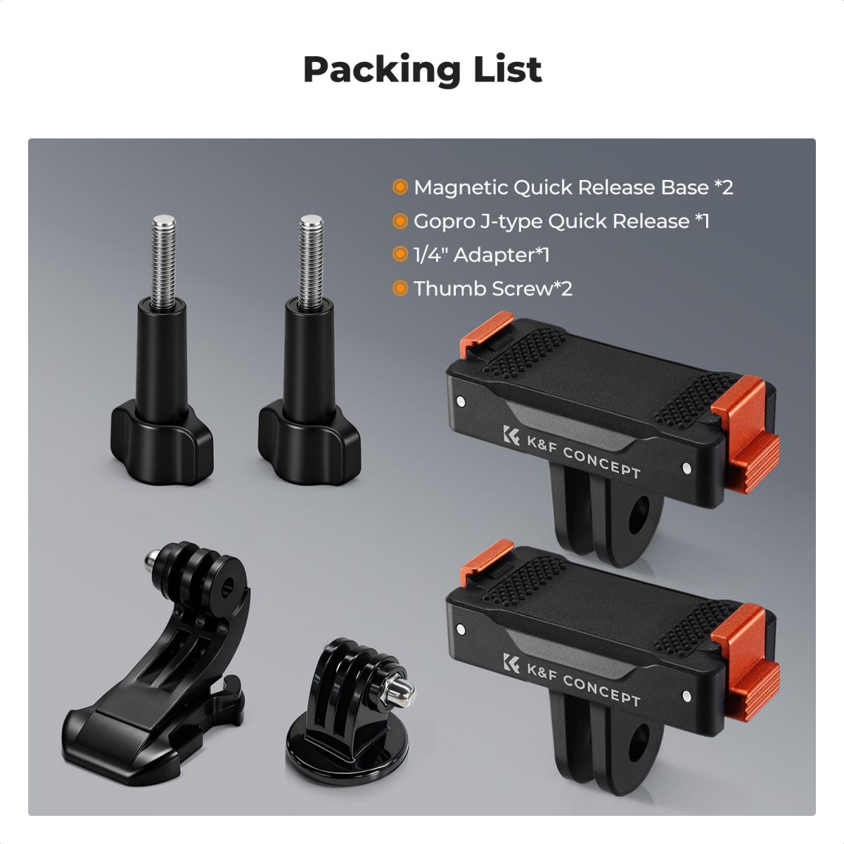 K&F CONCEPT 2 Pack Magnetic Adapter Mount for DJI Osmo Nano/Osmo Action ...