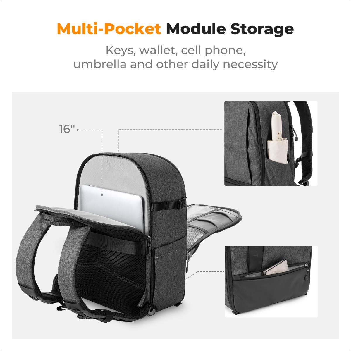 Nikon Dslr Camera Bags 18L 04 (Grey) K&F Concept - KENTFAITH