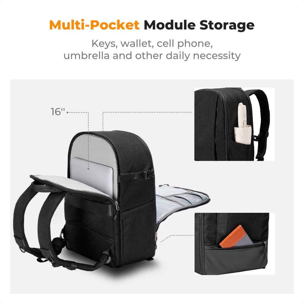 Leather Camera Bags 20L 04 (Black) | K&F Concept - K&F Concept