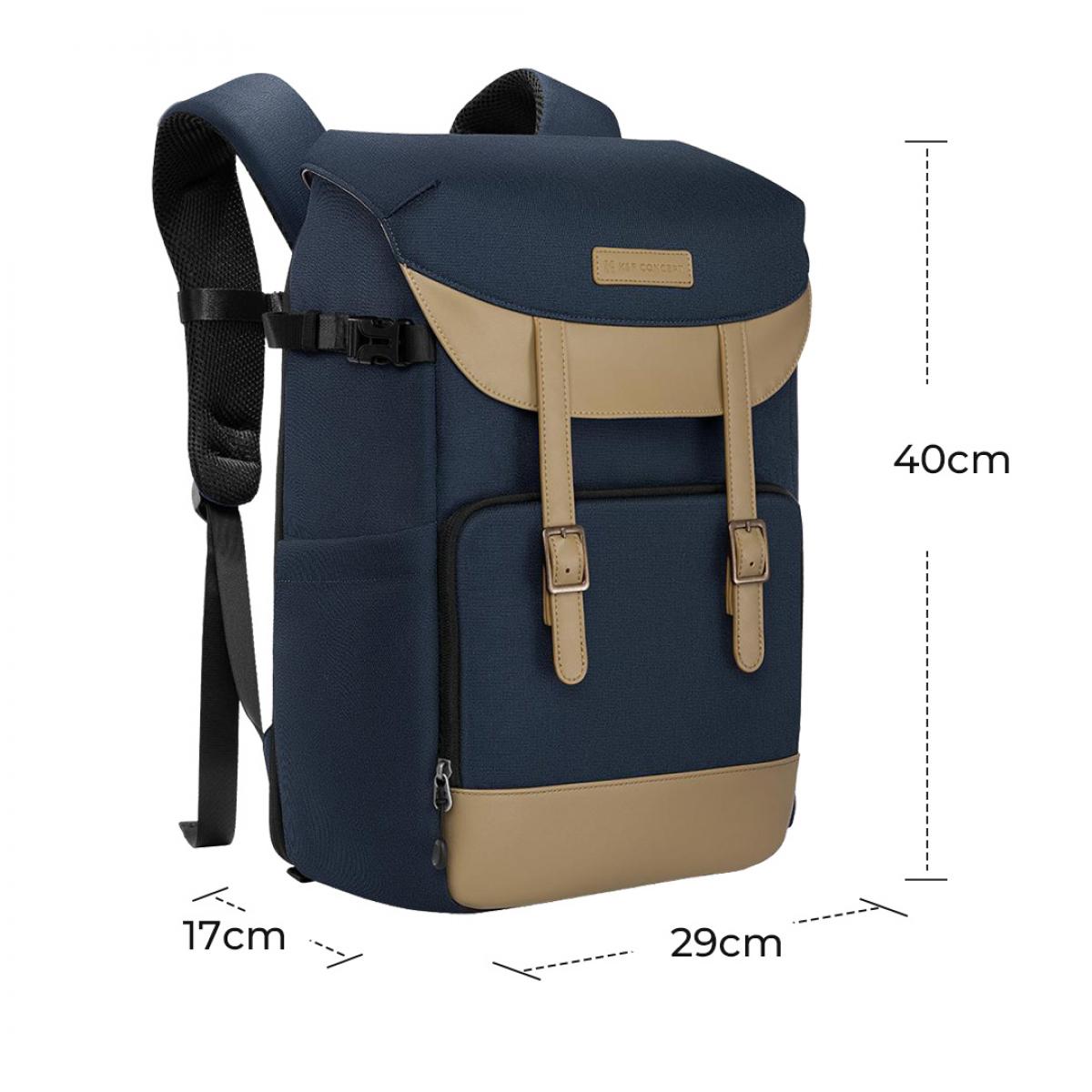 Camera Bag Backpacks 20L 02 (Dark Blue) K&F Concept - KENTFAITH