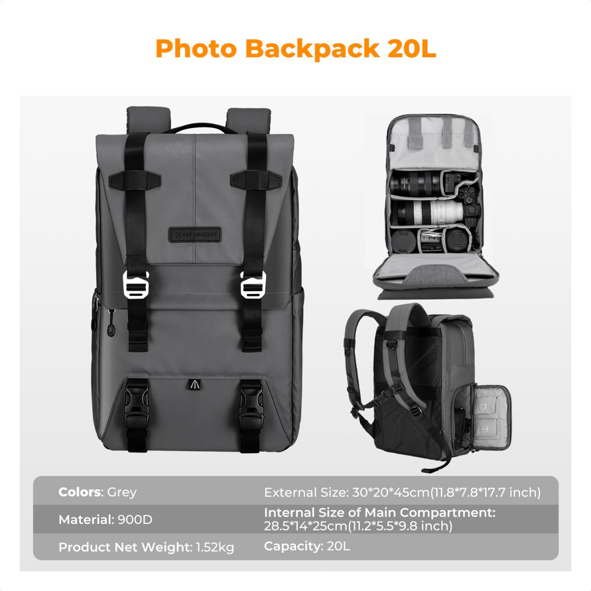Camera Backpack Camera Bags for Photographers Large Capacity Camera ...