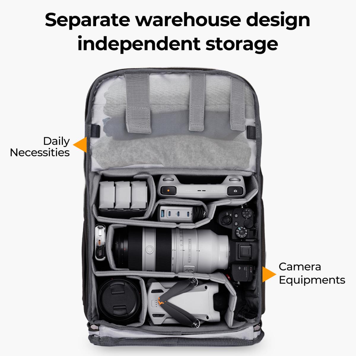 Camera Backpack 15 Inch Laptop | Camera Bag For Backpack - K&F Concept