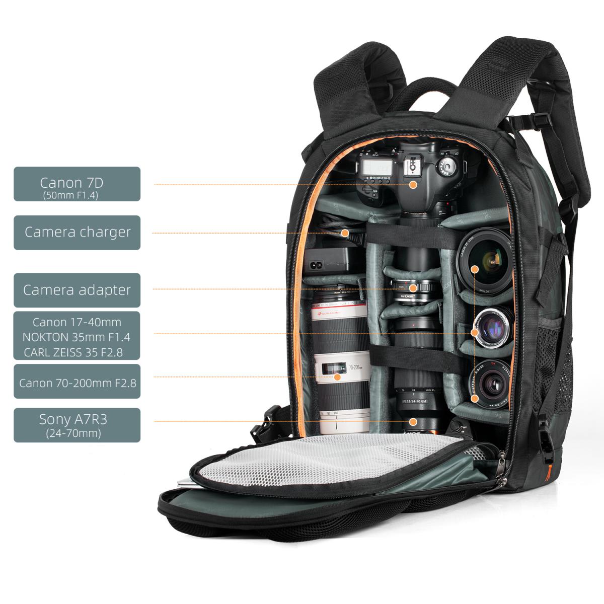 Dslr Camera Backpack 31*24*46cm 25L Kentfaith - KENTFAITH
