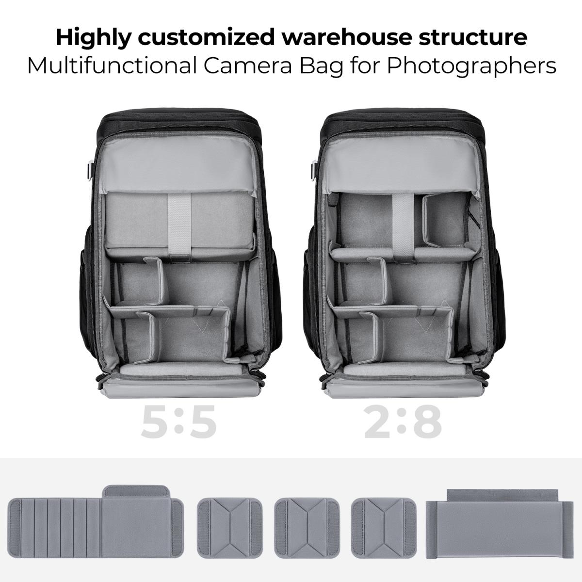 Camera Alpha Backpack Air 25l Black K&F Concept - KENTFAITH