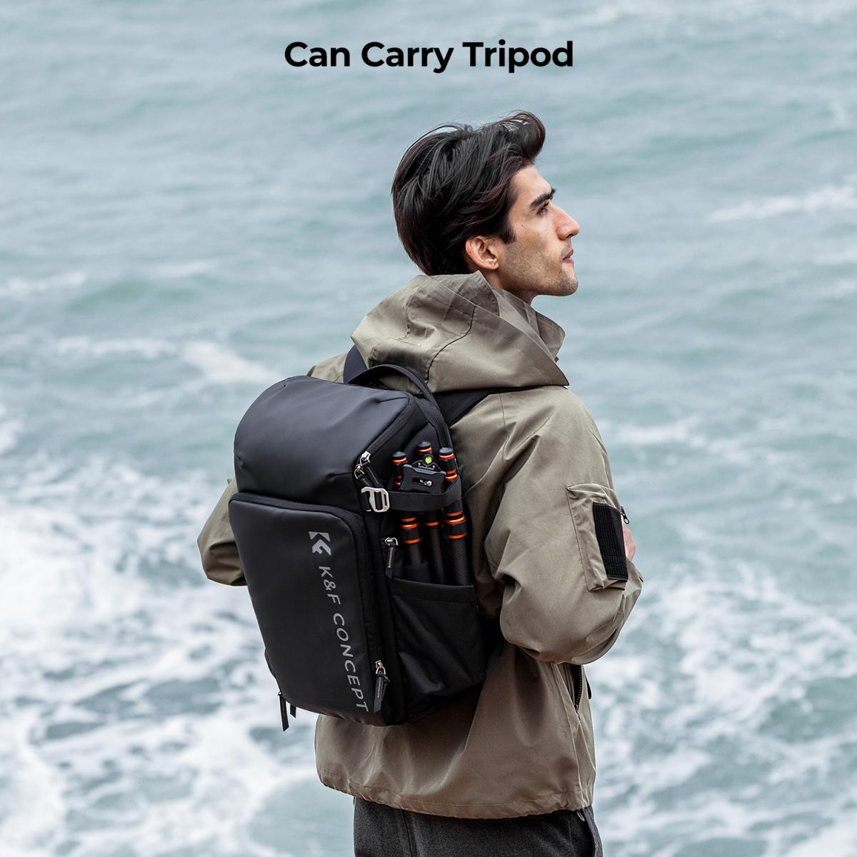 Black Camera Backpack 25L, 25L 01 (Black) | K&F Concept - K&F Concept