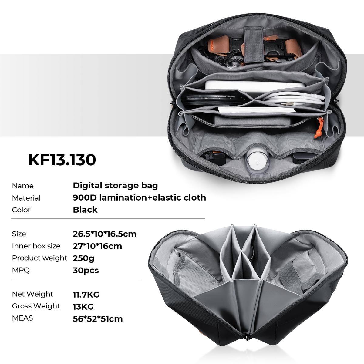 Kandf Concept 디지털 보관 가방 보관함 4l 노트북 충전기 케이블 허브 전원 어댑터 전원 어댑터 화장품 개인