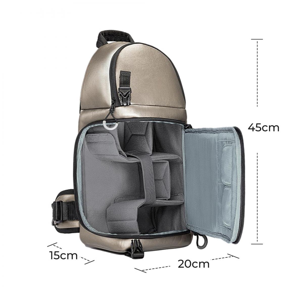 Camera Sling Bag Waterproof for DSLR/SLR Camera - KENTFAITH