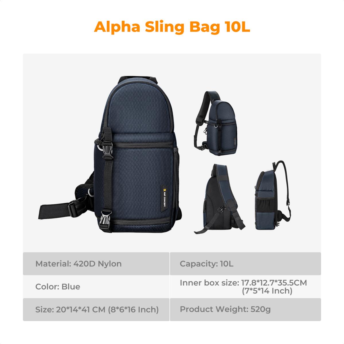 Sling Camera Bags 10L 02 (Blue ) | K&F Concept - K&F Concept