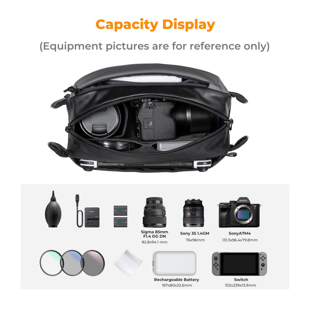 Alpha Camera Sling Bag 10L | K&F Concept Camera Bags - K&F Concept