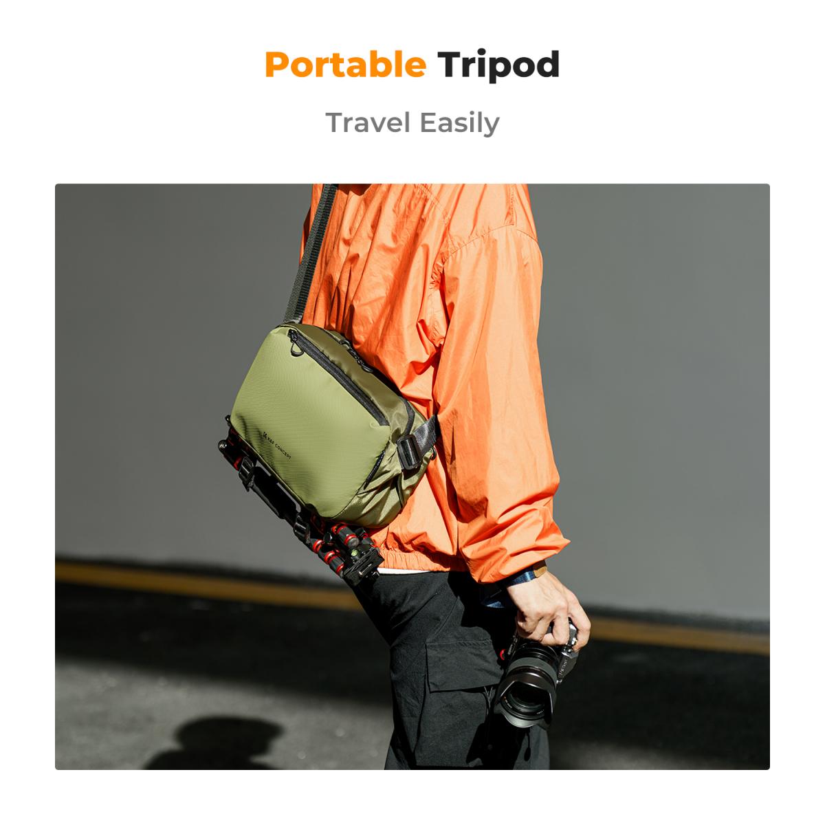 Canon Sling Camera Bag 10L 01 (Green) | K&F Concept - K&F Concept