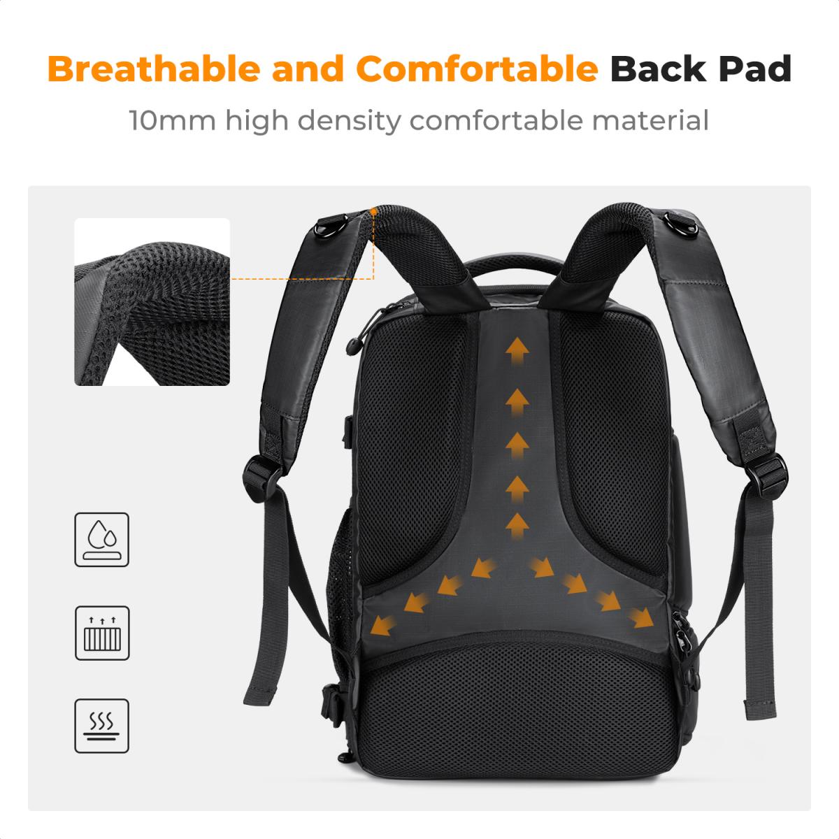 Camera Backpack 25L Nature Wander 09 Black - KENTFAITH