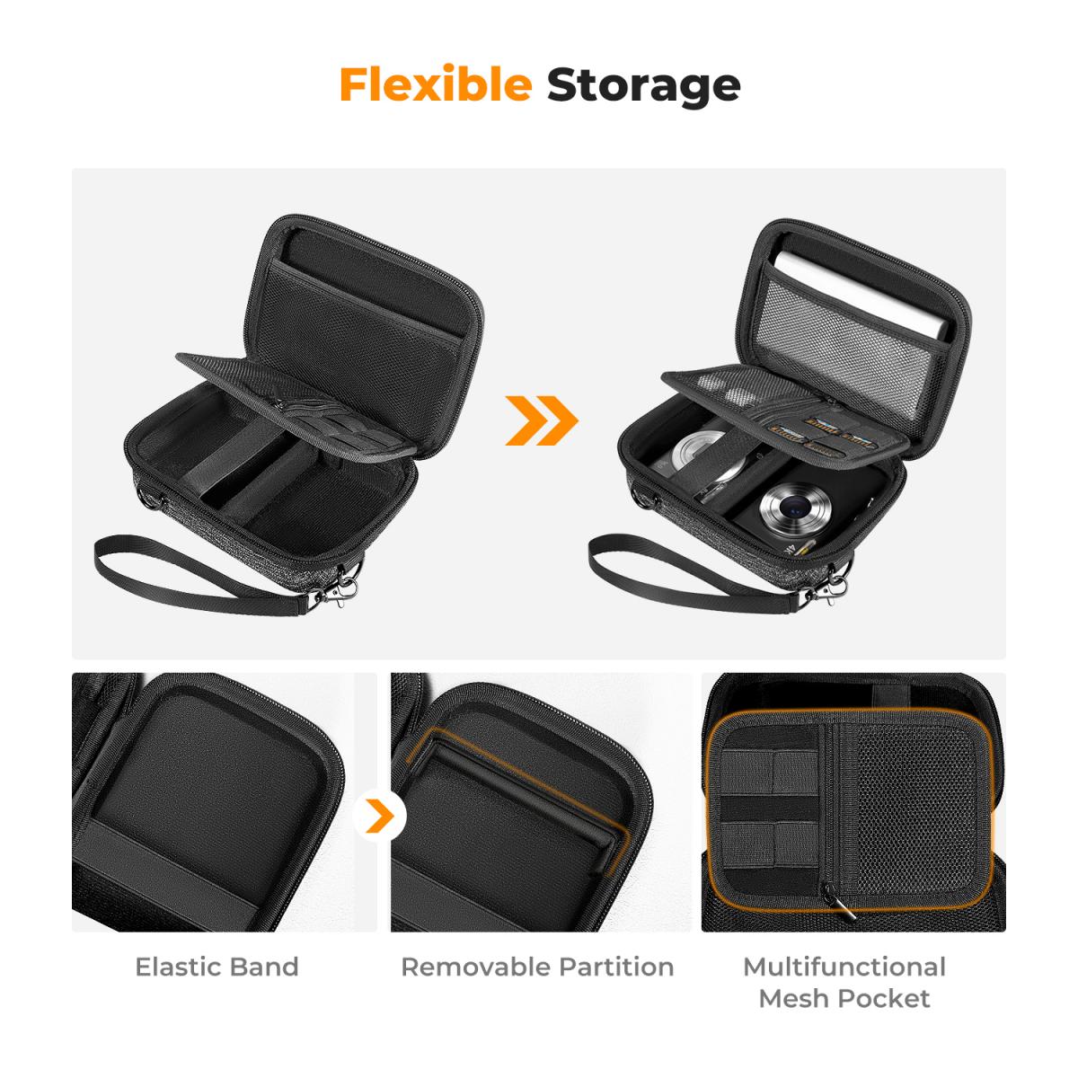 Sling Bag Camera Case 1L 07 (Grey) K&F Concept - KENTFAITH