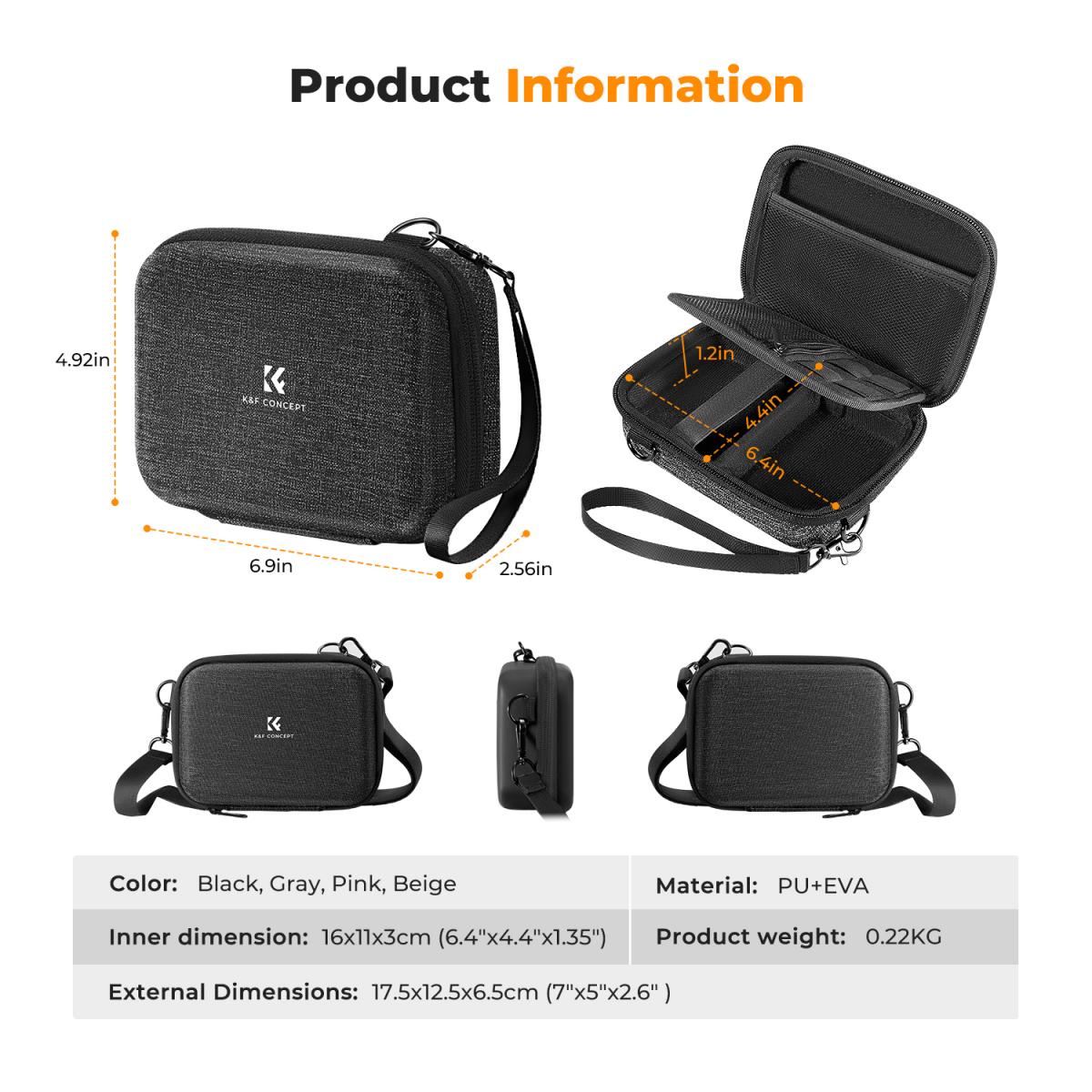 K&F Concept Digital Camera Case Waterproof & Protective Small Camera ...