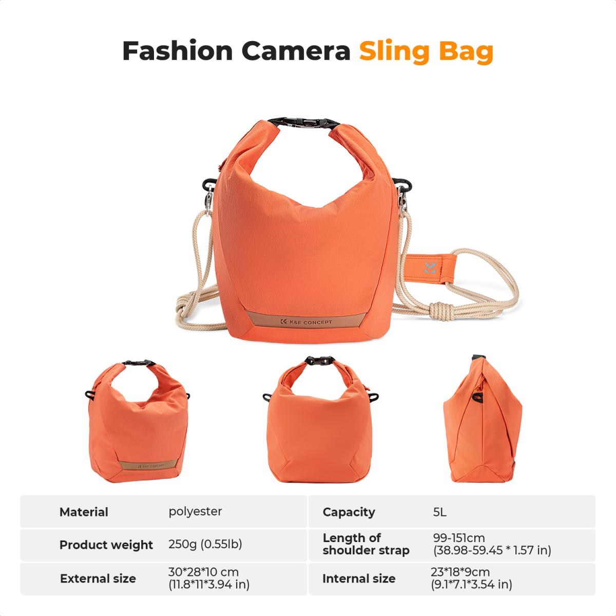 K&F Concept Camera Sling Bag Small Camera bag Lightweight Crossbody and ...