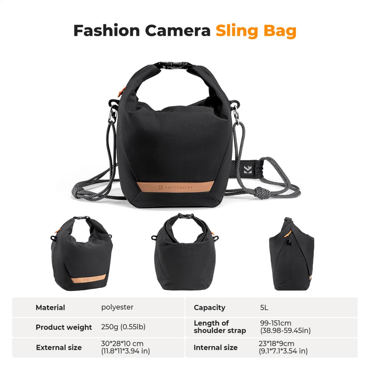 K&F Concept Camera Sling Bag Small Camera bag Lightweight Crossbody and ...