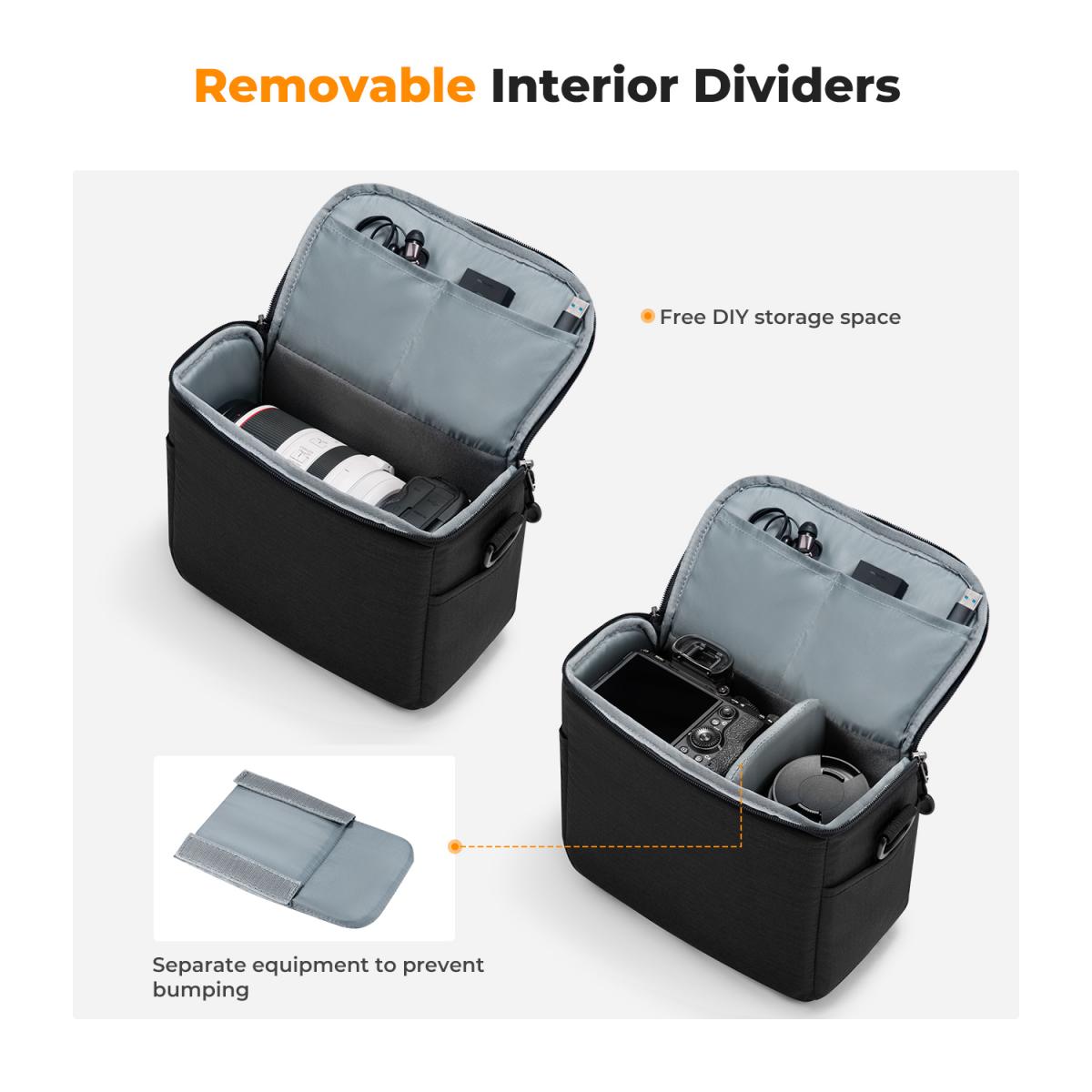 Compact Camera Bags Bag5L 05 (Black) K&F Concept - KENTFAITH