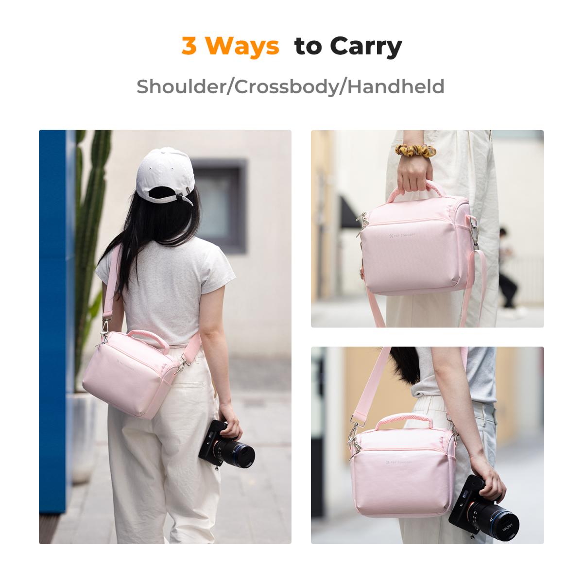 Crossbody Bag Strap Length, Bag5L 05 (Pink ) | K&F Concept - KENTFAITH