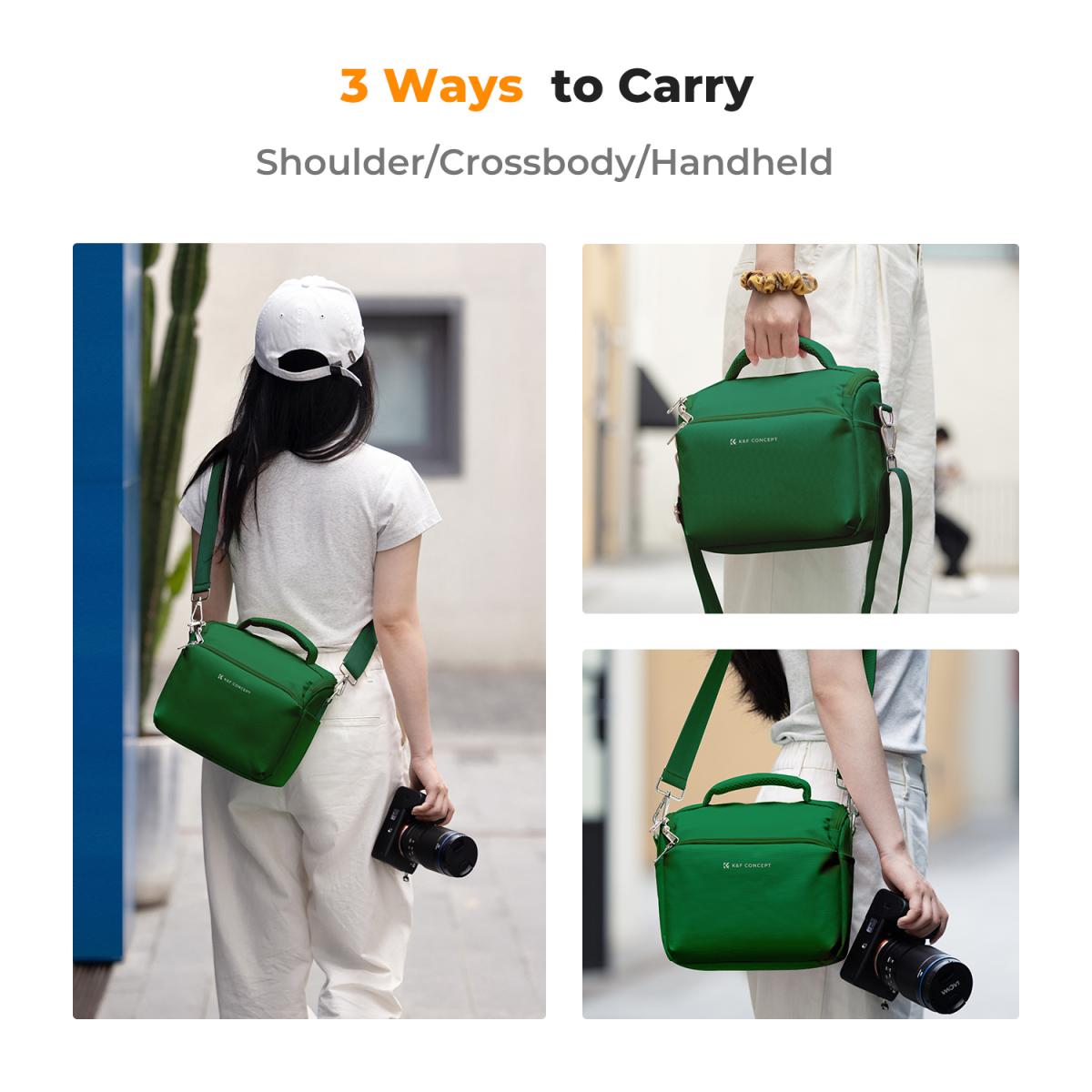 Shoulder Sling Camera Bag Bag5L 05 (Green) | K&F Concept - K&F Concept