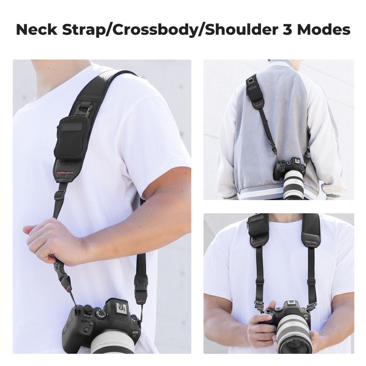 K&F Concept Camera Neck Strap for Photographers, Adjustable Nylon ...