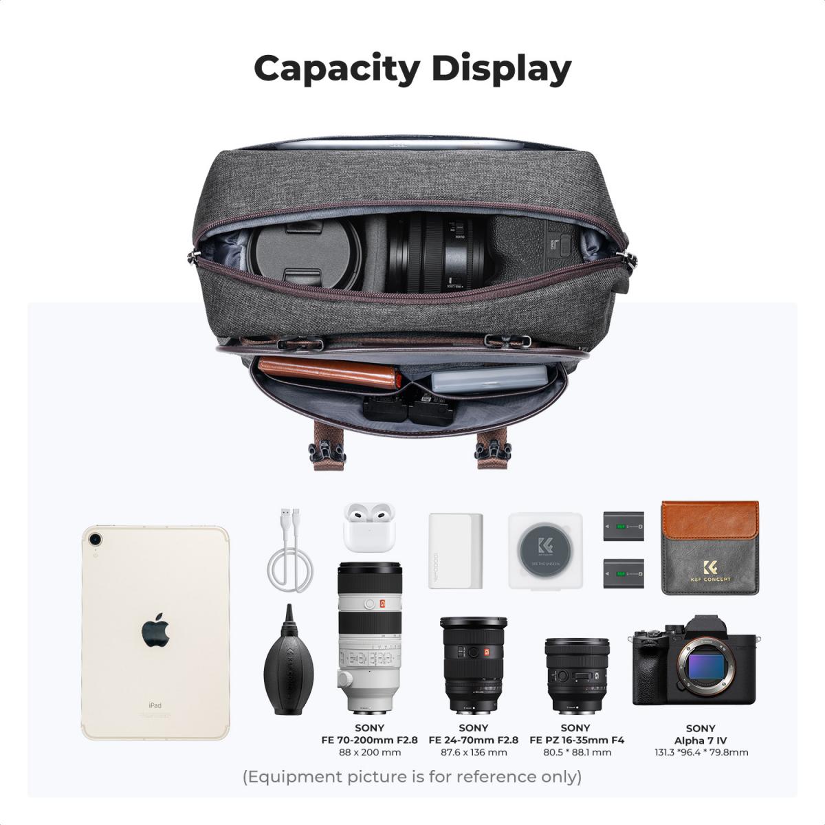 Camera Sling Bag Crossbody DSLR / SLR / Mirrorless Camera Bag Camera ...