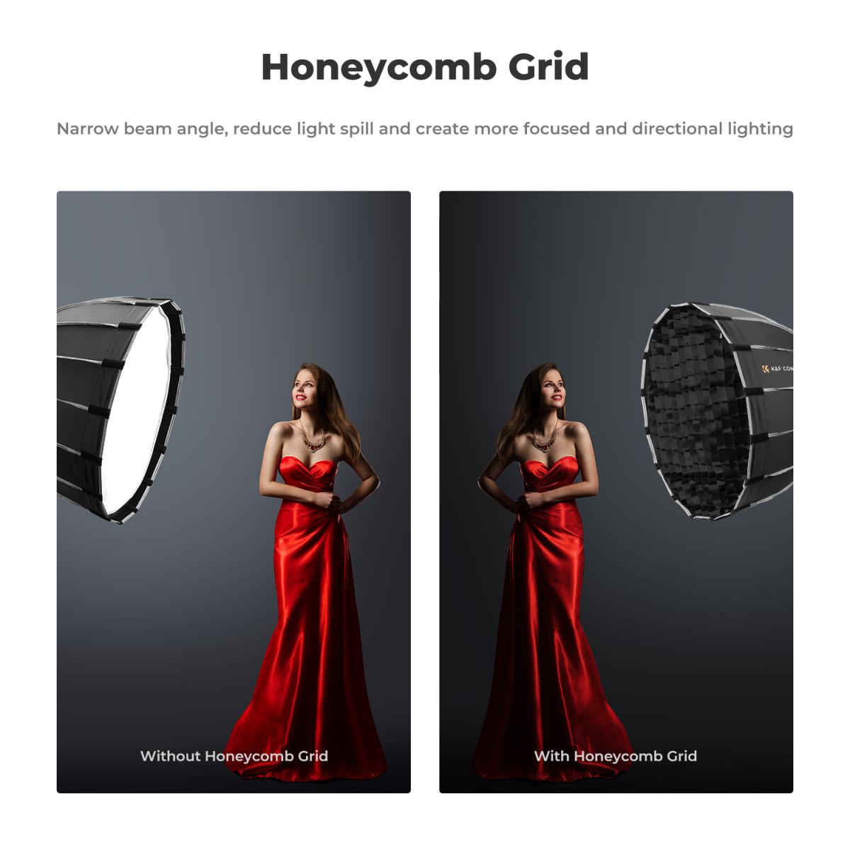 47" / 120cm Softbox Parabolic Hexadecagon Compatible with Bowens Mount ...