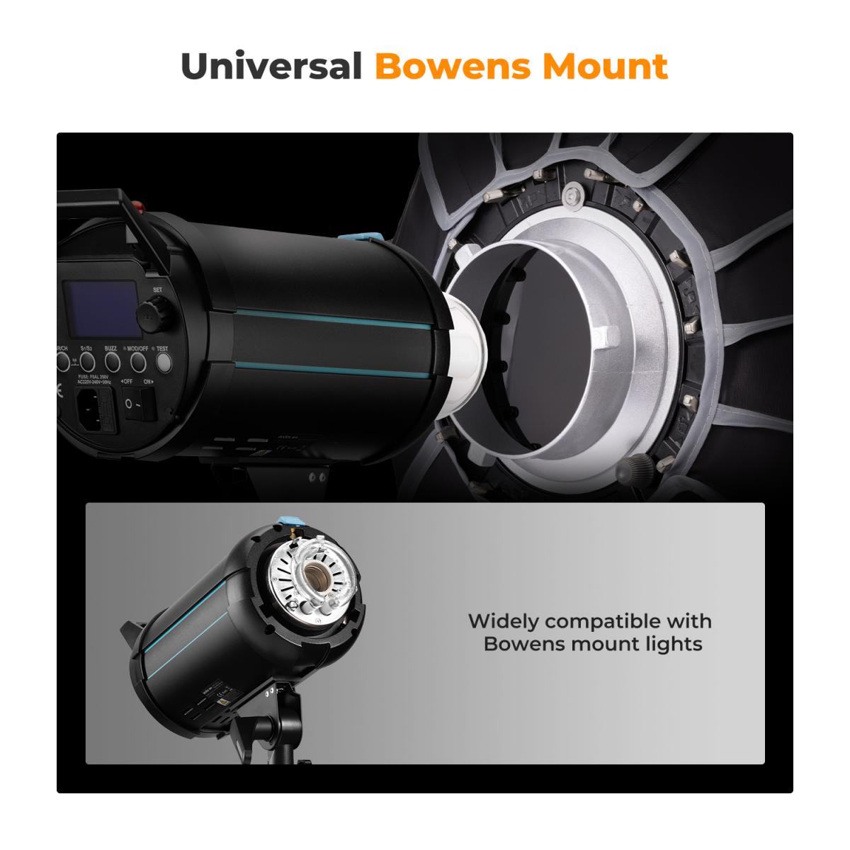 47" / 120cm Softbox Parabolic Hexadecagon Compatible with Bowens Mount ...