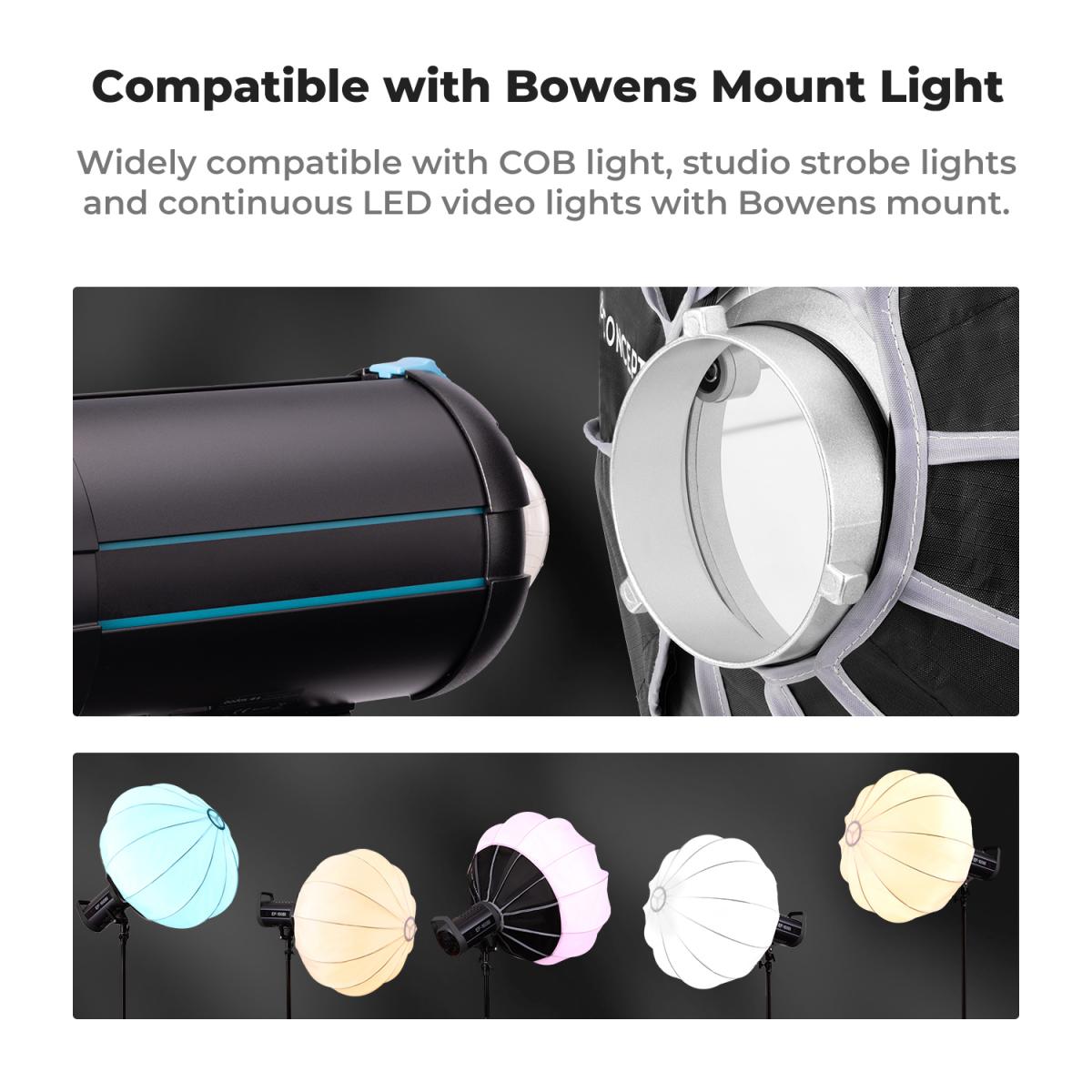 33.5" / 85cm Softbox Lantern Soft Light Modifier Quick Release Light ...