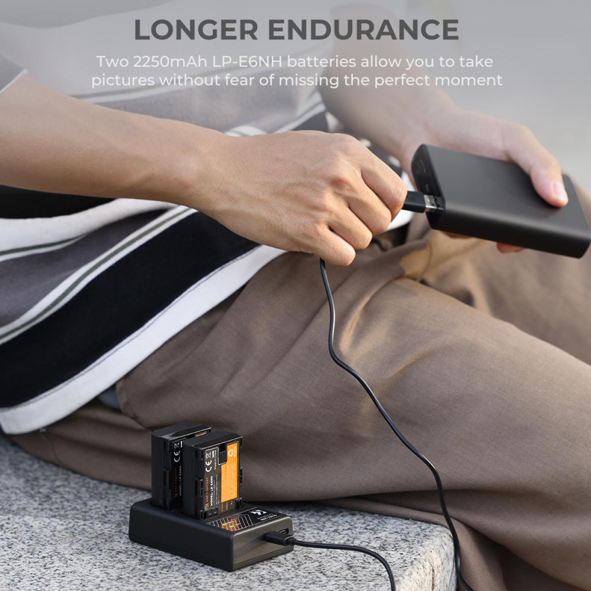 Best Canon LP-E6NH battery - KENTFAITH