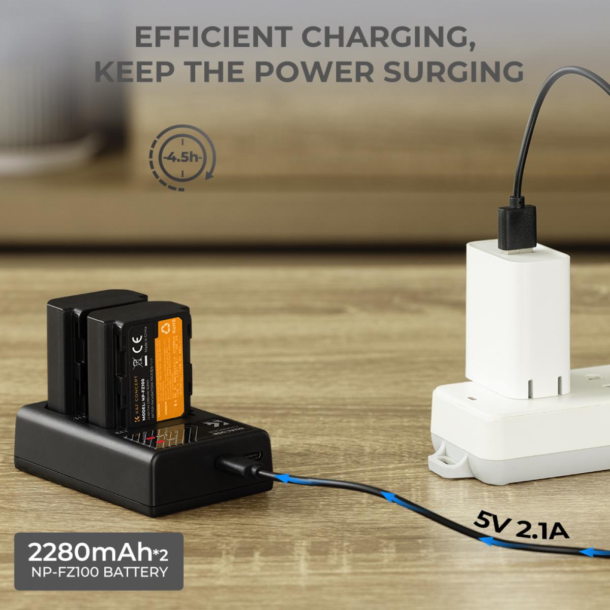 Sony Alpha A7 Charger K&F Concept - KENTFAITH