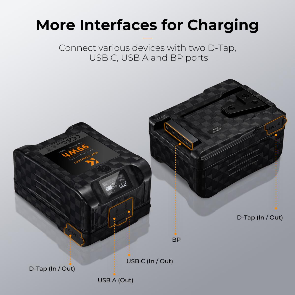 V Mount Battery 6700mAh - K&F Concept