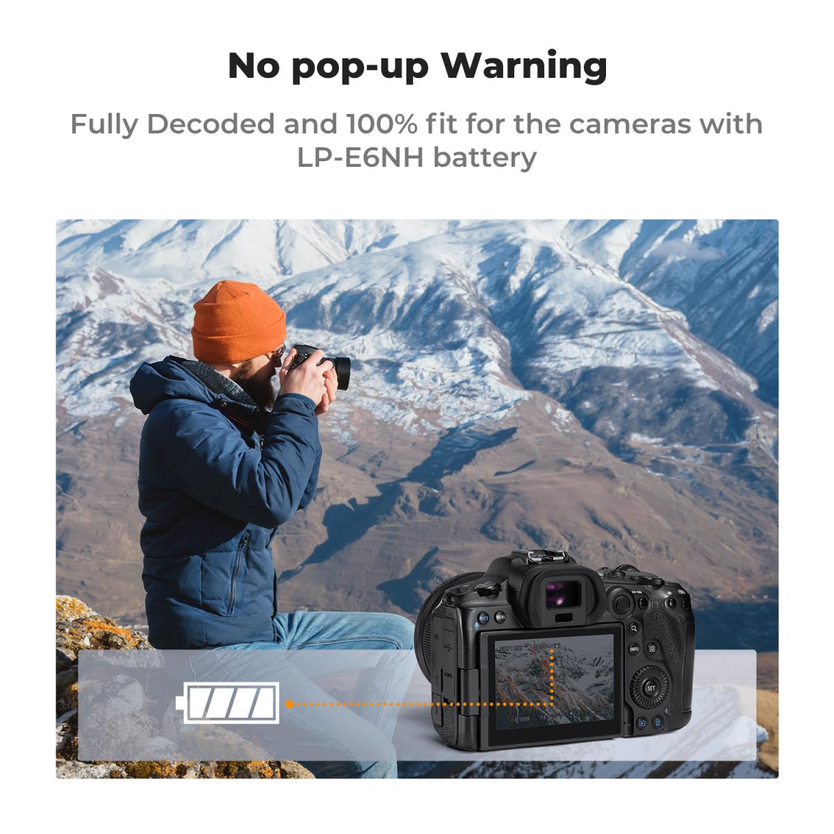 Canon LP-E6NH Battery with 2600mAh Capacity - K&F Concept