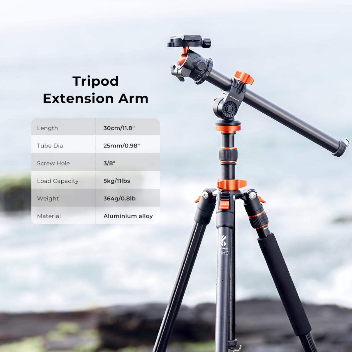 Upgrade Rotatable Multi-Angle Center Column for Camera Tripod Magnesium ...