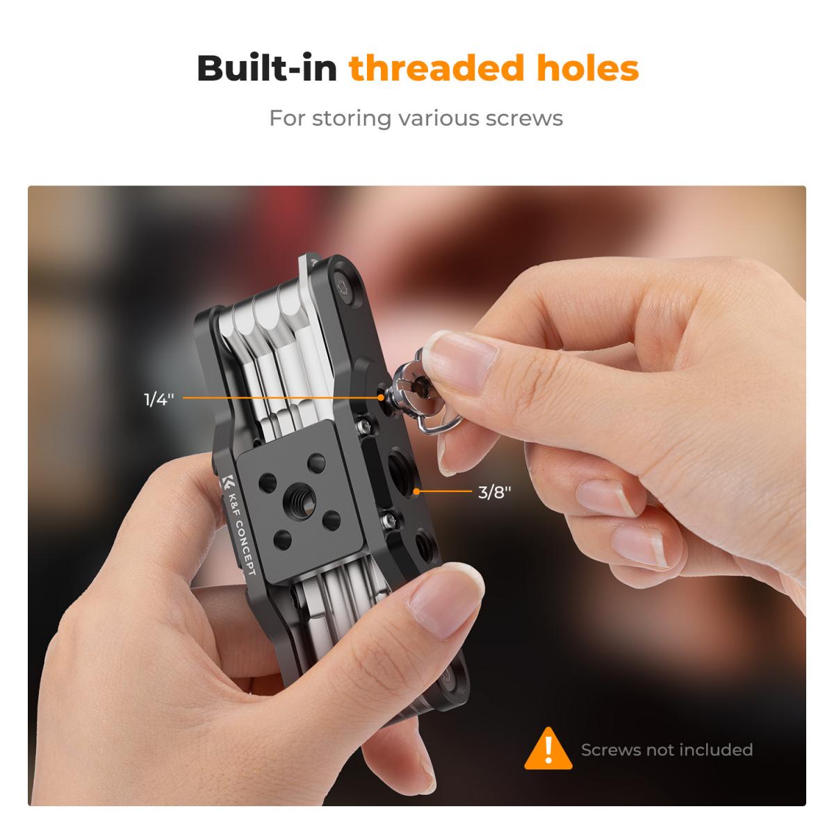 K&F Concept Folding Hex Key Set with Screwdrivers - KENTFAITH