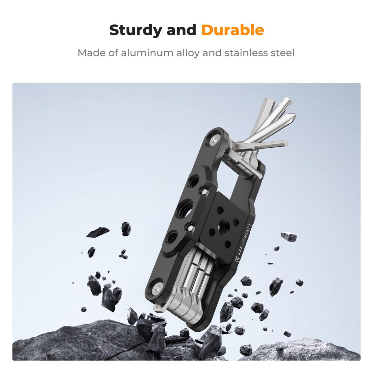 K&F Concept Folding Hex Key Set with Screwdrivers - KENTFAITH