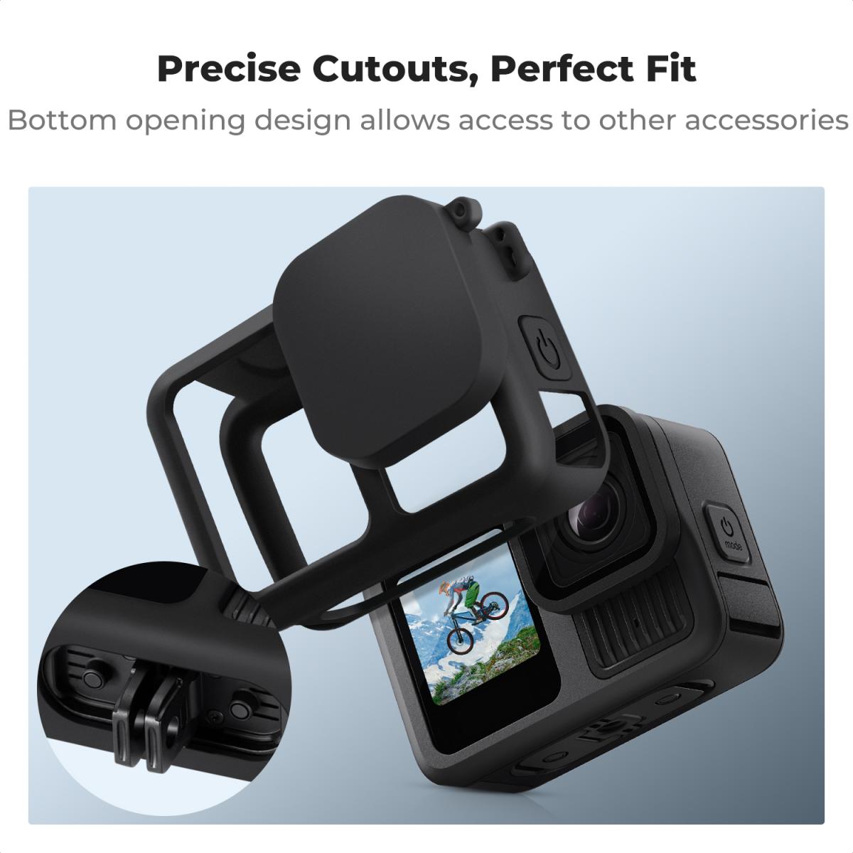 GOPRO 13 Silicone Protective Case Set Screen Protector Lens Film Screen ...