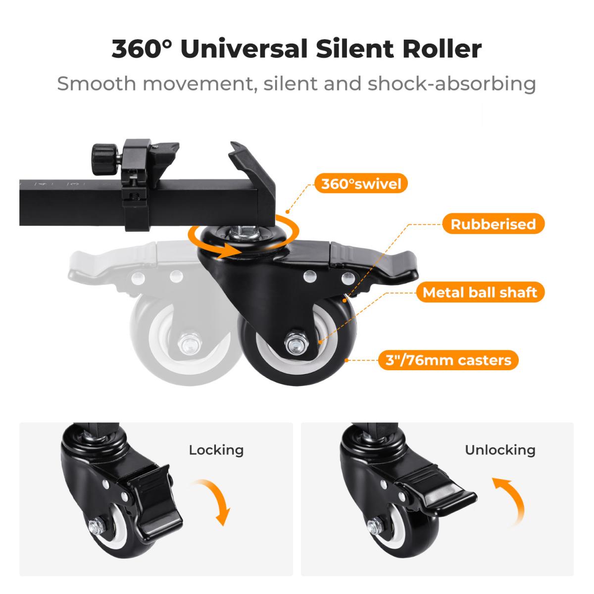 K&F Concept Photography Tripod Dolly - KENTFAITH