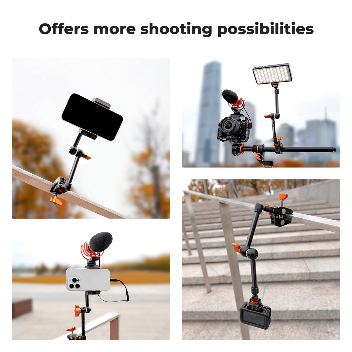 11" Magic Arm with Super Clamp - KENTFAITH
