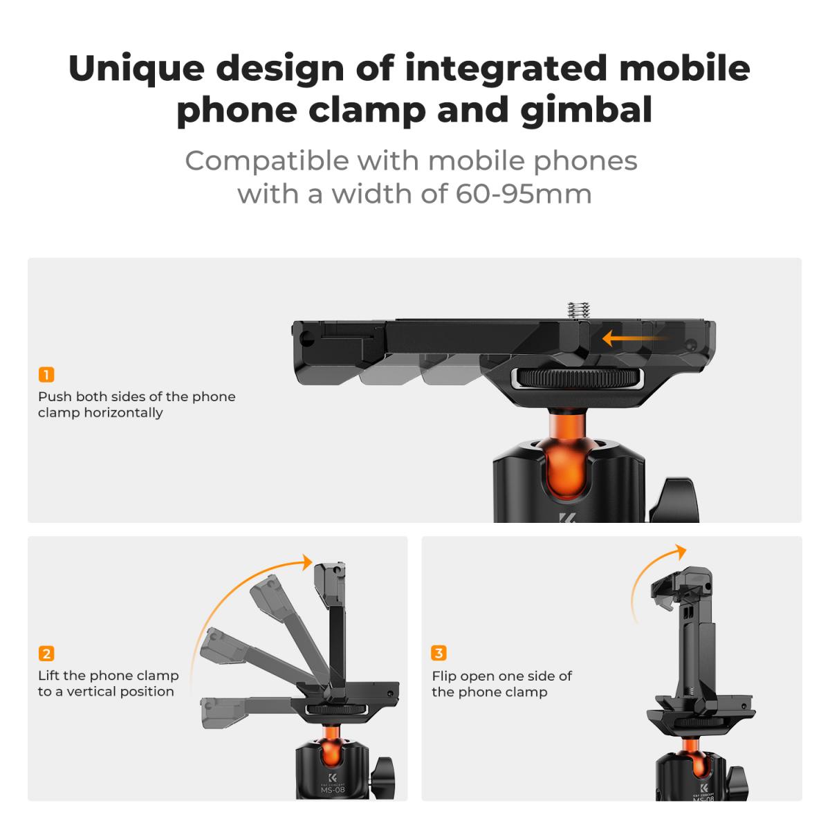 K&F Concept Magnetic Camera Mount Base with Ball Head - KENTFAITH
