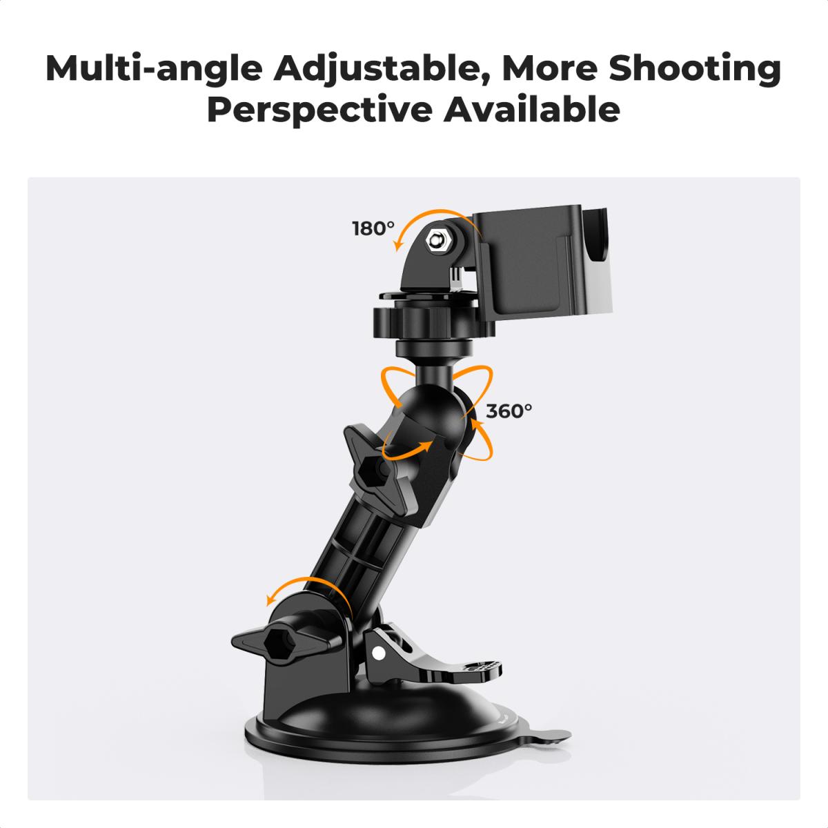 Suction Cup Mount for DJI Osmo Pocket 3, Car Windshield Window Dash ...