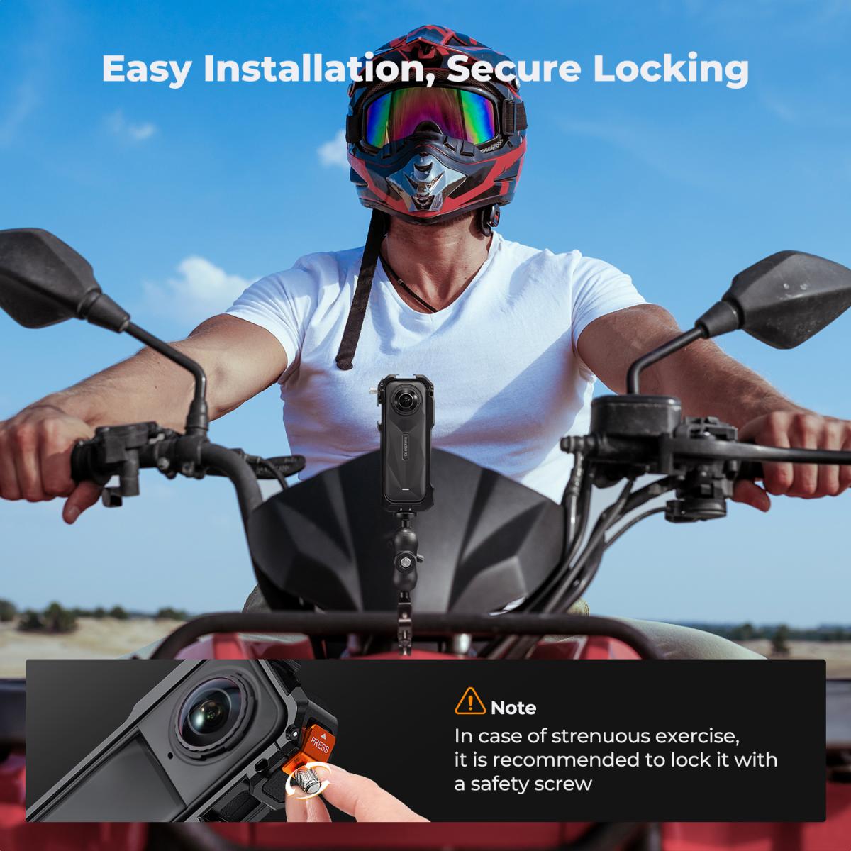 K&F Concept Camera Cage for Insta360 X5, Durable Aluminum Alloy ...
